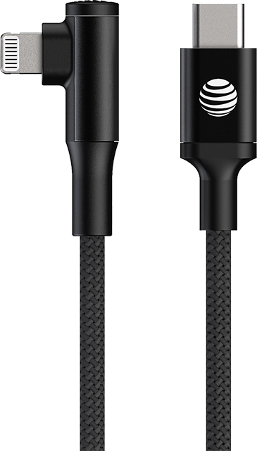 6FT USB-C to Lightning Right Angle Cable - AT&T
