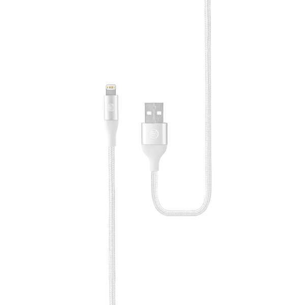 AT&T Braided Lightning Cable - White White from AT&T