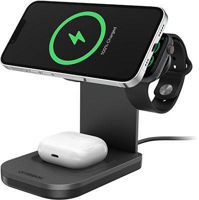 OtterBox 3-in-1 MagSafe Charging Station: MFi Approved (15W)