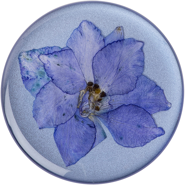 PopSocket PopGrip Pressed Flower Larkspur - Purple Purple from AT&T