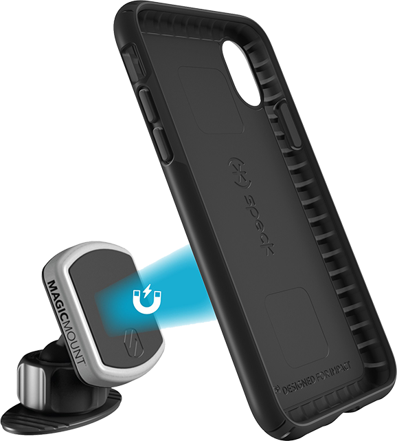 Speck Presidio Black Mount + Magic Mount Dash - iPhone X Black from AT&T