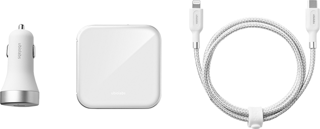 Ubio Labs 30W USB C to Lightning Bundle- White White from AT&T