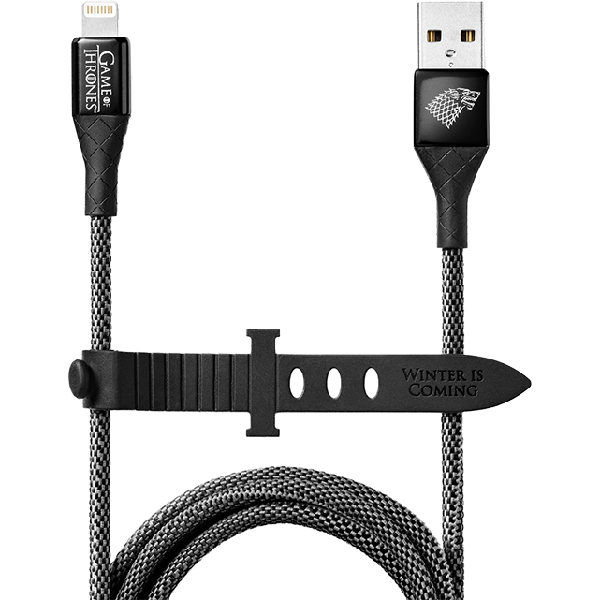 Ubiolabs Stark / Black Game of Thrones Lightning Cable Stark / Black ...