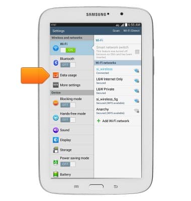 Samsung Galaxy Tab 3 7.0 (T217A) - Signal & cellular data - AT&T