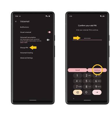 Google Pixel 6 (G9S9B) - Change or Reset Voicemail Password - AT&T