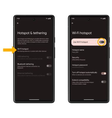 Google Pixel 6 (G9S9B) - Mobile Hotspot - AT&T