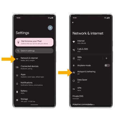 Google Pixel 6 Pro (G8V0U) - Mobile Hotspot - AT&T