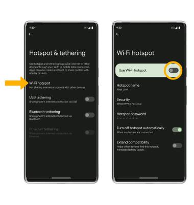 Google Pixel 6 Pro (G8V0U) - Mobile Hotspot - AT&T