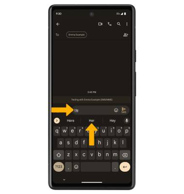 Google Pixel 6a (GX7AS) - Keyboard & Typing - AT&T