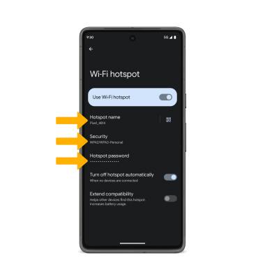 Google Pixel 7 (GQML3) - Mobile Hotspot - AT&T