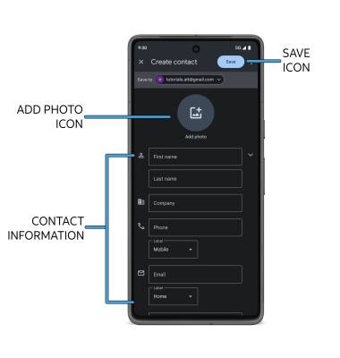 Google Pixel 7 (GQML3) - Contacts - AT&T