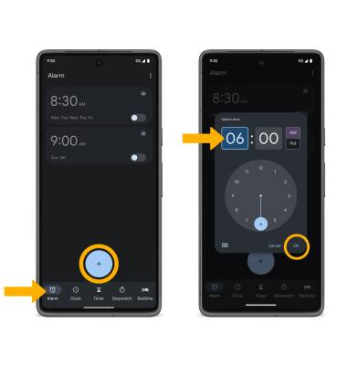 Google Pixel 7 (GQML3) - Date, Time & Alarm - AT&T