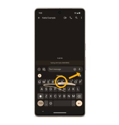 Google Pixel 7 Pro (GE2AE) - Keyboard & Typing - AT&T