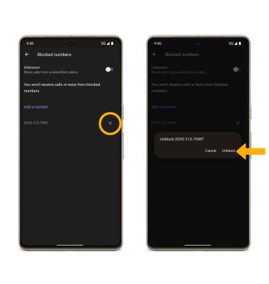 Google Pixel 7 Pro (GE2AE) - Block or Unblock Calls - AT&T