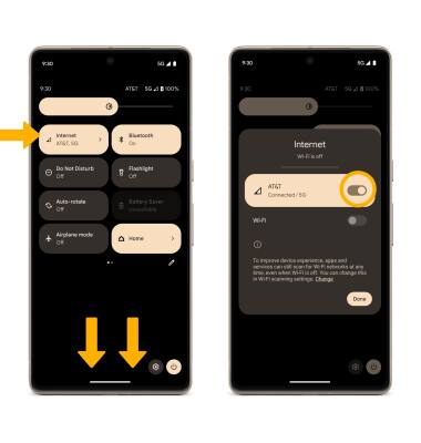 Google Pixel 7 Pro (GE2AE) - Signal & Cellular Data - AT&T