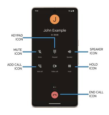 Google Pixel 7 Pro (GE2AE) - Call Features - AT&T