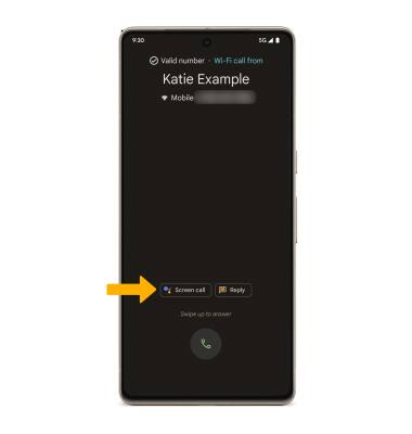 Google Pixel 7 Pro (GE2AE) - Call Screen - AT&T