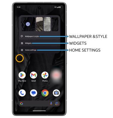 Google Pixel 7a (GWKK3) - Conoce y personaliza la pantalla de inicio - AT&T
