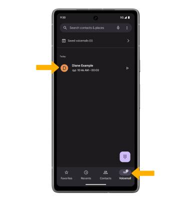 Google Pixel 7a (GWKK3) - Access Voicemail - AT&T