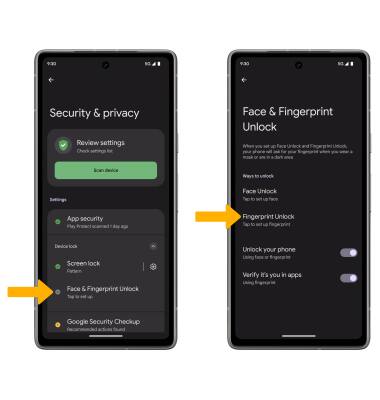 Google Pixel 7a (GWKK3) - Secure My Device - AT&T