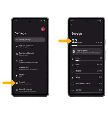 Google Pixel 7a (GWKK3) - Available Storage - AT&T