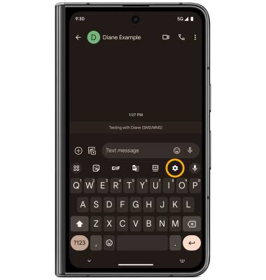 Google Pixel Fold (G9FPL) - Keyboard & Typing - AT&T