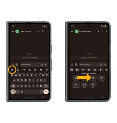 Google Pixel Fold (G9FPL) - Keyboard & Typing - AT&T
