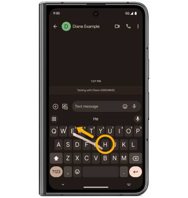 Google Pixel Fold (G9FPL) - Keyboard & Typing - AT&T
