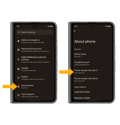Google Pixel Fold (G9FPL) - Find IMEI, Phone & Serial Number - AT&T