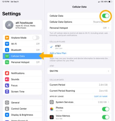 Apple iPad mini 6th Gen (2021) - Signal & Cellular Data - AT&T