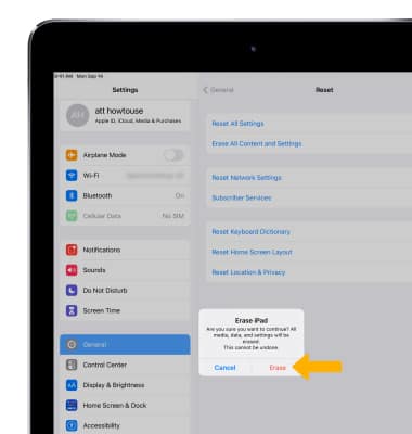 Apple iPad (7th Gen) - Reset Device - AT&T