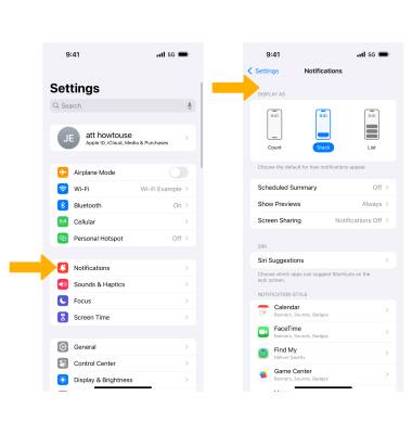 Apple iPhone 15 Pro Max - Notifications & Alerts - AT&T