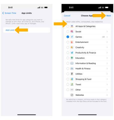 Apple iPhone 15 Pro Max - Screen Time - AT&T