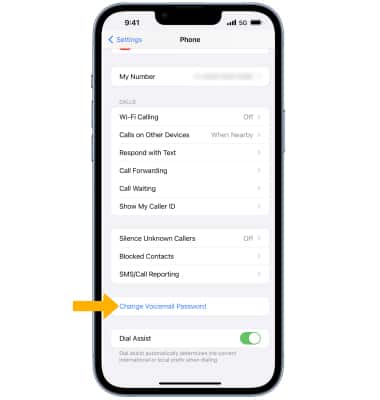 Apple iPhone 14 Pro Max - Change or Reset Voicemail Password - AT&T