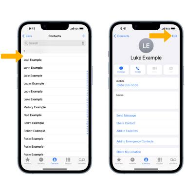 Apple iPhone 14 - Contacts - AT&T