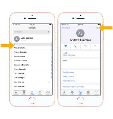 Apple iPhone 8 / 8 Plus - Contacts - AT&T