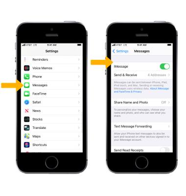 Apple iPhone SE (2016) - Messaging Settings - AT&T