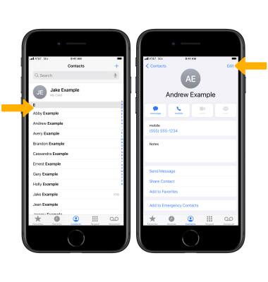 Apple iPhone SE (2020) - Contacts - AT&T