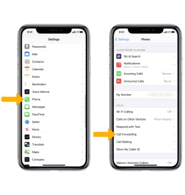 Apple iPhone XR - Call Forwarding - AT&T