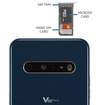 LG V60 ThinQ 5G (LM-V600AM) - Insert or Remove SIM & Memory Card - AT&T