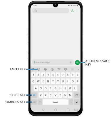 LG G8X ThinQ (LM-G850UM) - Keyboard & Typing - AT&T