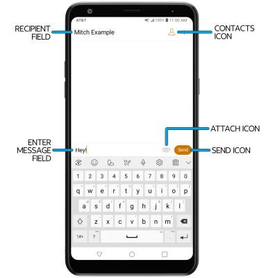 LG Stylo 5+ (LM-Q720AM) - Send & Receive Messages - AT&T
