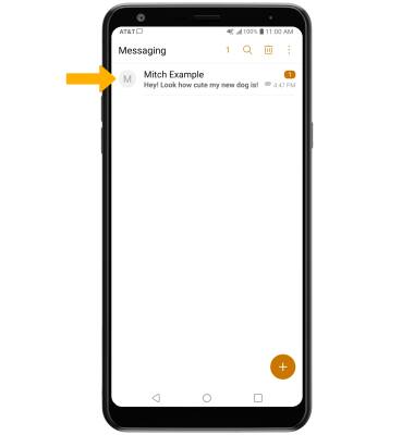 LG Stylo 5+ (LM-Q720AM) - Send & Receive Messages - AT&T