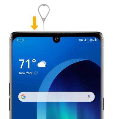 LG Velvet 5G (LM-G900UM) - Insert or Remove SIM & Memory Card - AT&T
