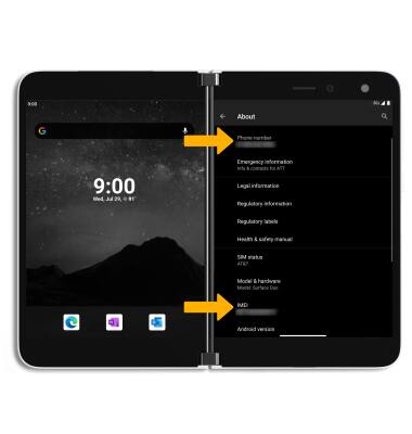 Microsoft Surface Duo (1930) - Find IMEI, Phone & Serial Number - AT&T