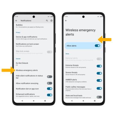 Motorola moto edge - 2022 (XT2205-2) - Messaging Settings - AT&T