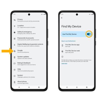 Motorola moto edge - 2022 (XT2205-2) - Find My Device - AT&T