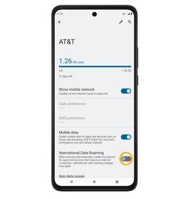 Motorola moto edge - 2022 (XT2205-2) - Signal & Cellular Data - AT&T