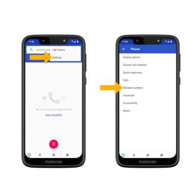 Motorola moto g7 PLAY (XT1952-5) - Block or Unblock Calls - AT&T