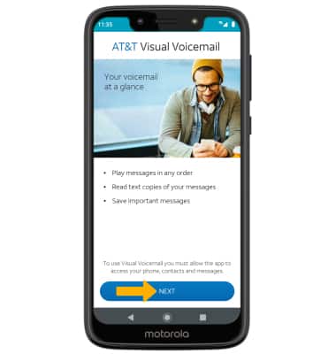 Motorola moto g7 PLAY (XT1952-5) - Set Up Voicemail - AT&T